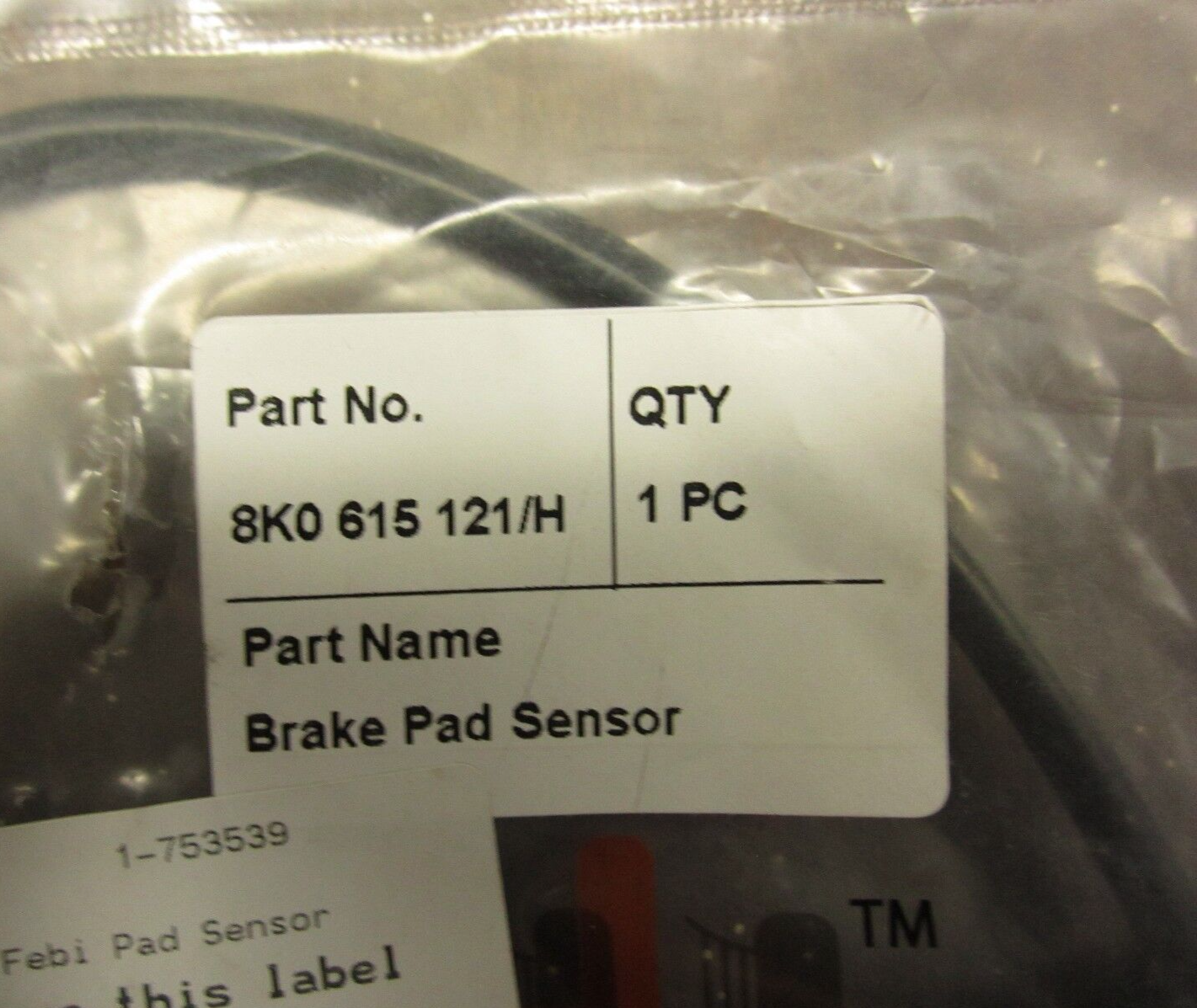 Audi A4 A5 A6 S4 S5 Q5 Quattro Front Brake Pad Sensor FEBI 8K0 615 121 ...