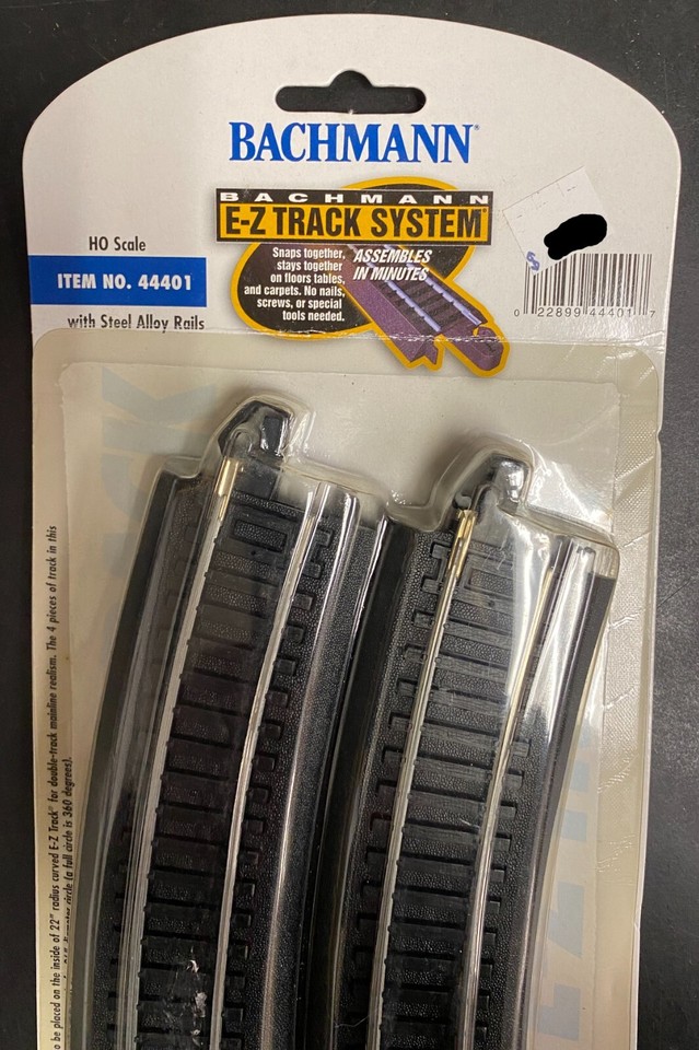 Bachmann E-Z Train Track System 4 Tracks Per Pkg #44401 HO Scale - New ...