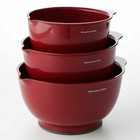 KitchenAid Set of 3 Professional Series Mixing Bowls Red KC175OSERA for ...
