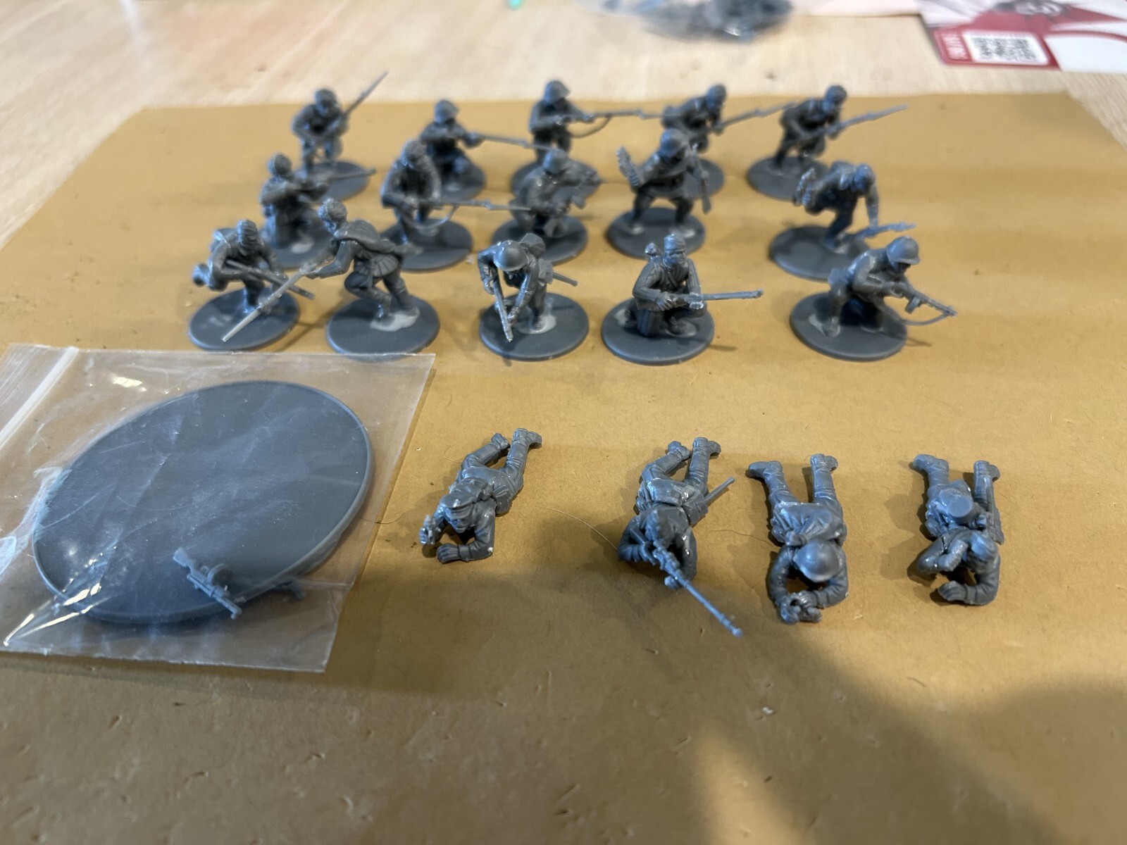 28mm WW2 Russian Soviets x 19 Bolt Action Warlord Assembled and based ...