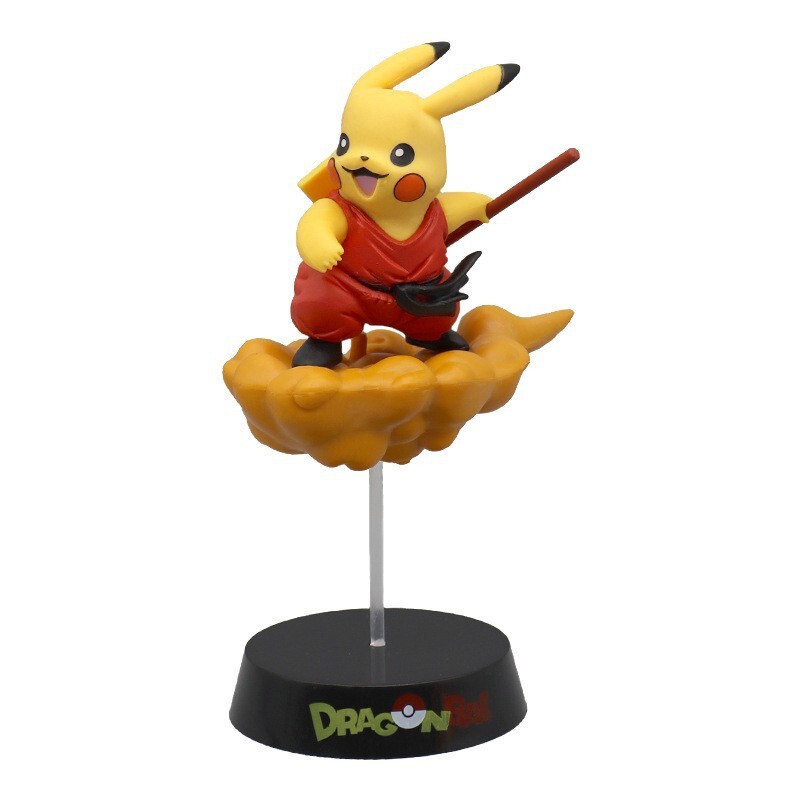 Anime Pet Elfin Pika Cosplay Dragon Ball Red Cute 19cm Figure Statue ...