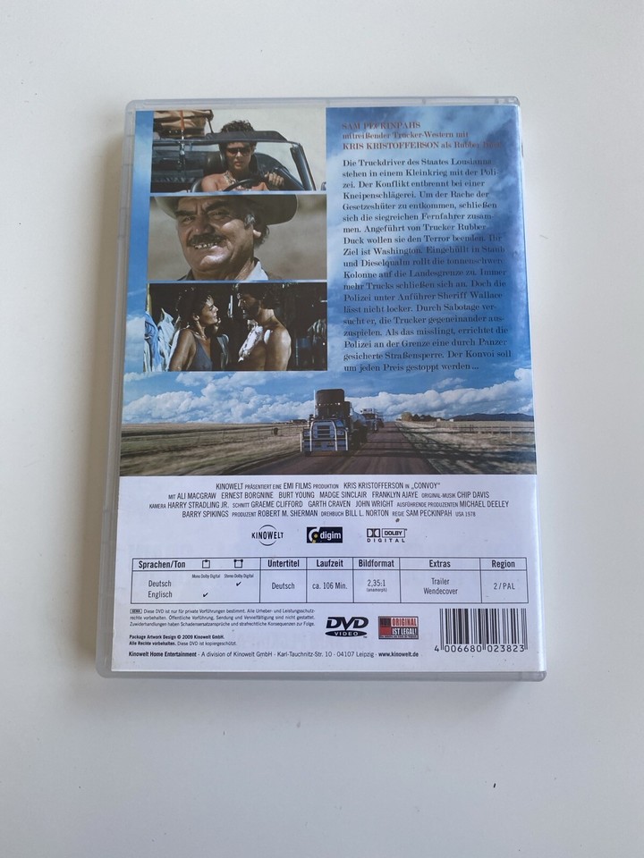 Convoy - Kris Kristofferson - Ali MacGraw - DVD - FSK 16 | eBay