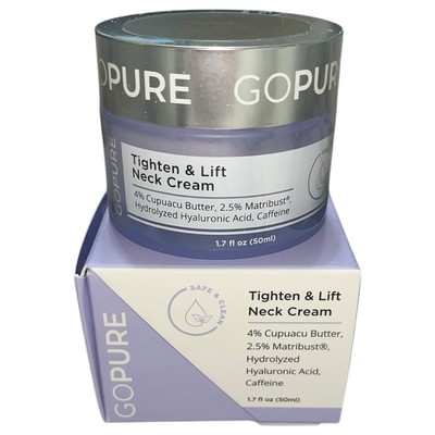 GoPure Tighten And Lift Neck Cream Anti Aging Wrinkle Firming 1.7 oz ...