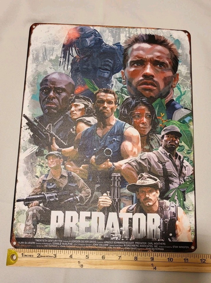Predator Movie Poster Retro Tin Sign 11.5 X 16" | eBay