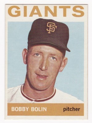 BOBBY BOLIN 1964 Topps Baseball # 374 San Francisco Giants Ex Plus - NM ...