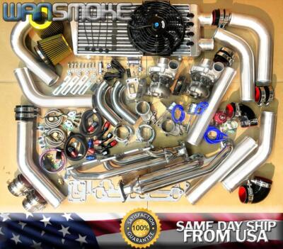 Twin Turbo Charger Kit 1000HP K for Dodge Mopar 5.2 5.9 Challenger ...