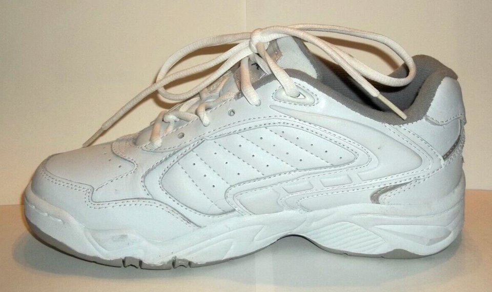 VINTAGE MacGregor White Leather Sneaker Shoes~Size 6.5 W | eBay