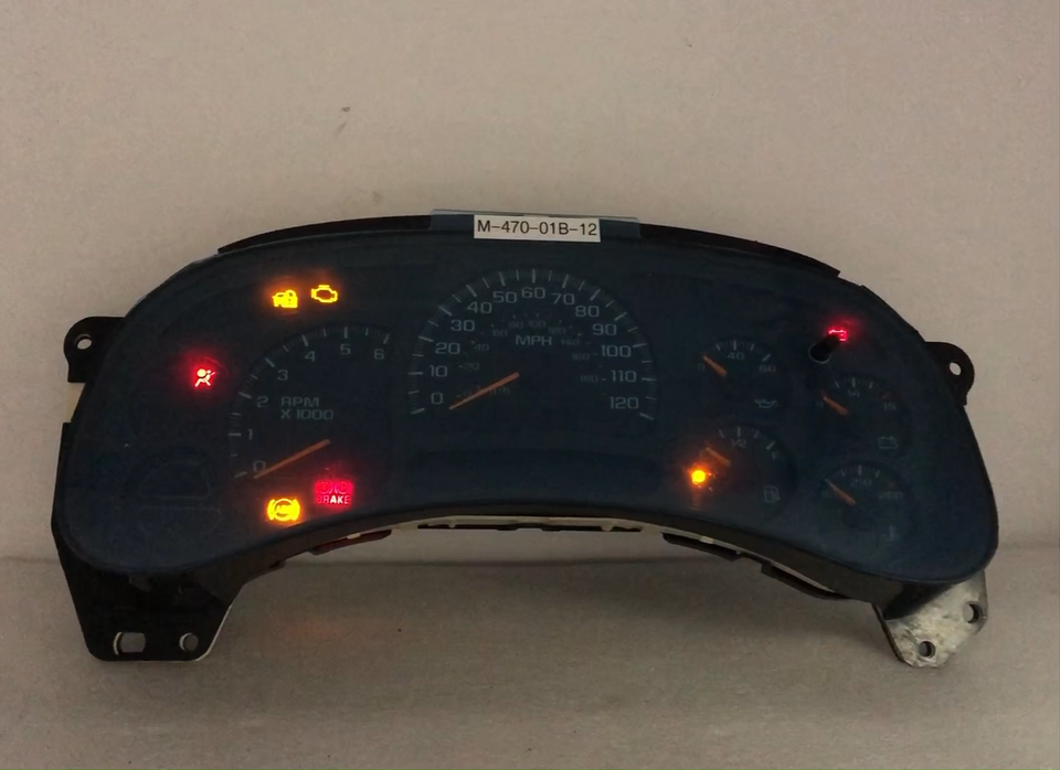 2003-2005 CHEVROLET SIERRA USED INSTRUMENT CLUSTER P#15135668 | eBay