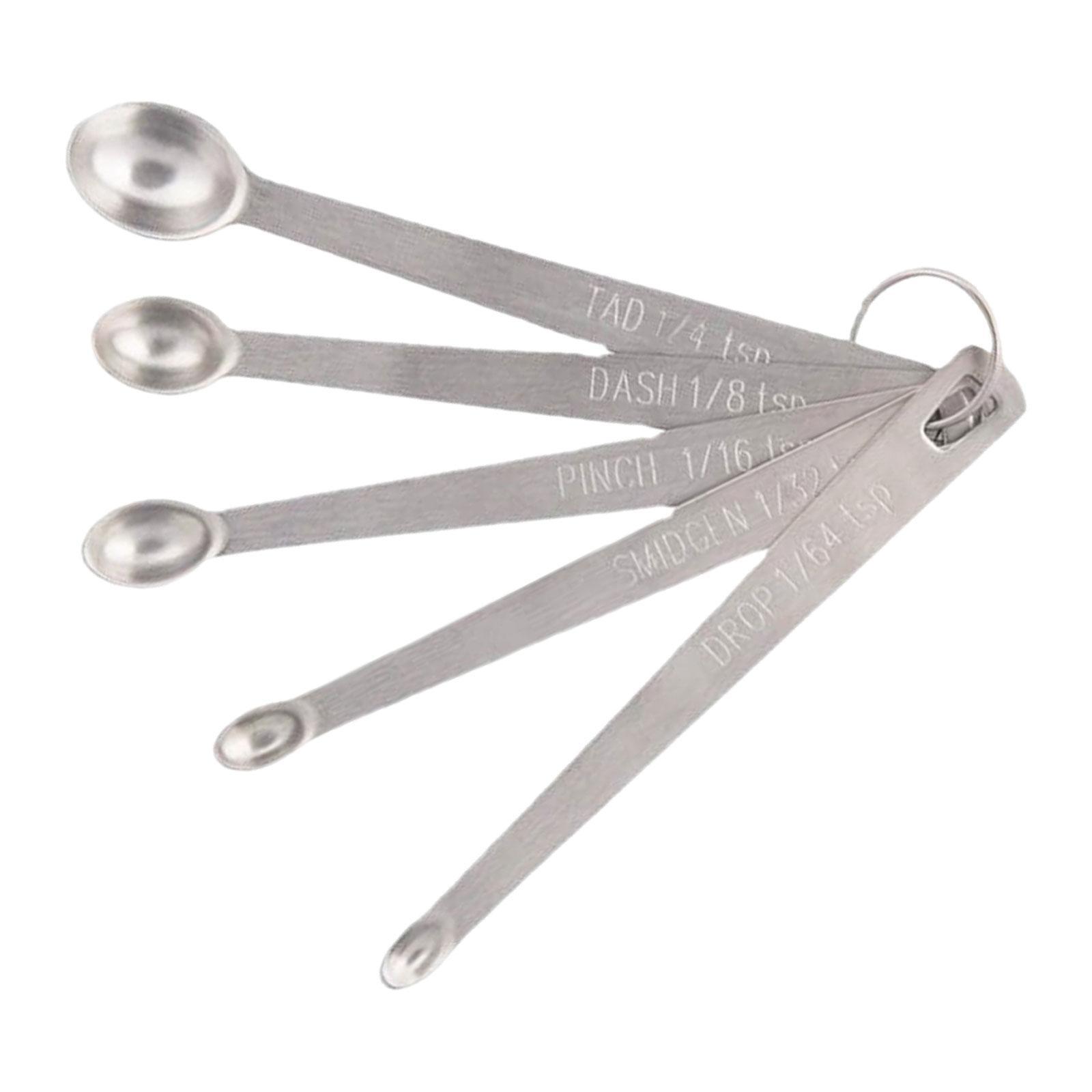 5 Pieces Ingredients Spoon for Dry and Liquid Small Measuring Spoons | eBay