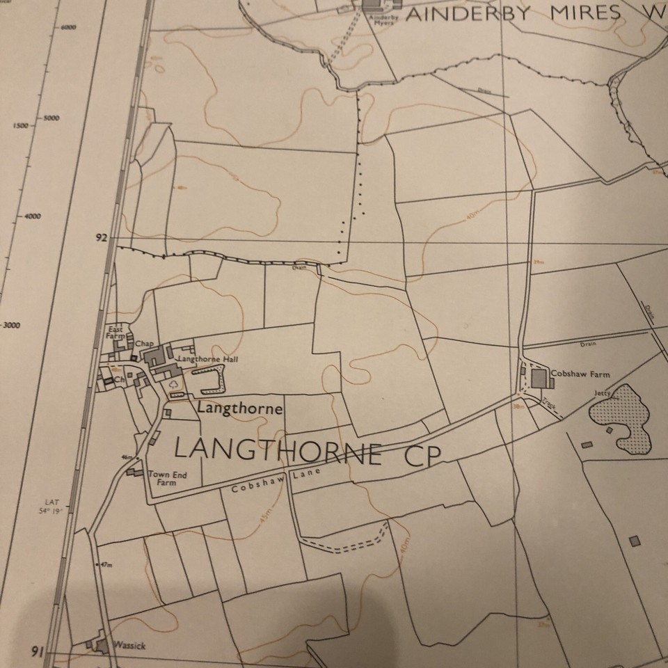 OS map 1:10000 North Yorkshire, Sheet SE 29 SE. 1977. Kirkbridge ...