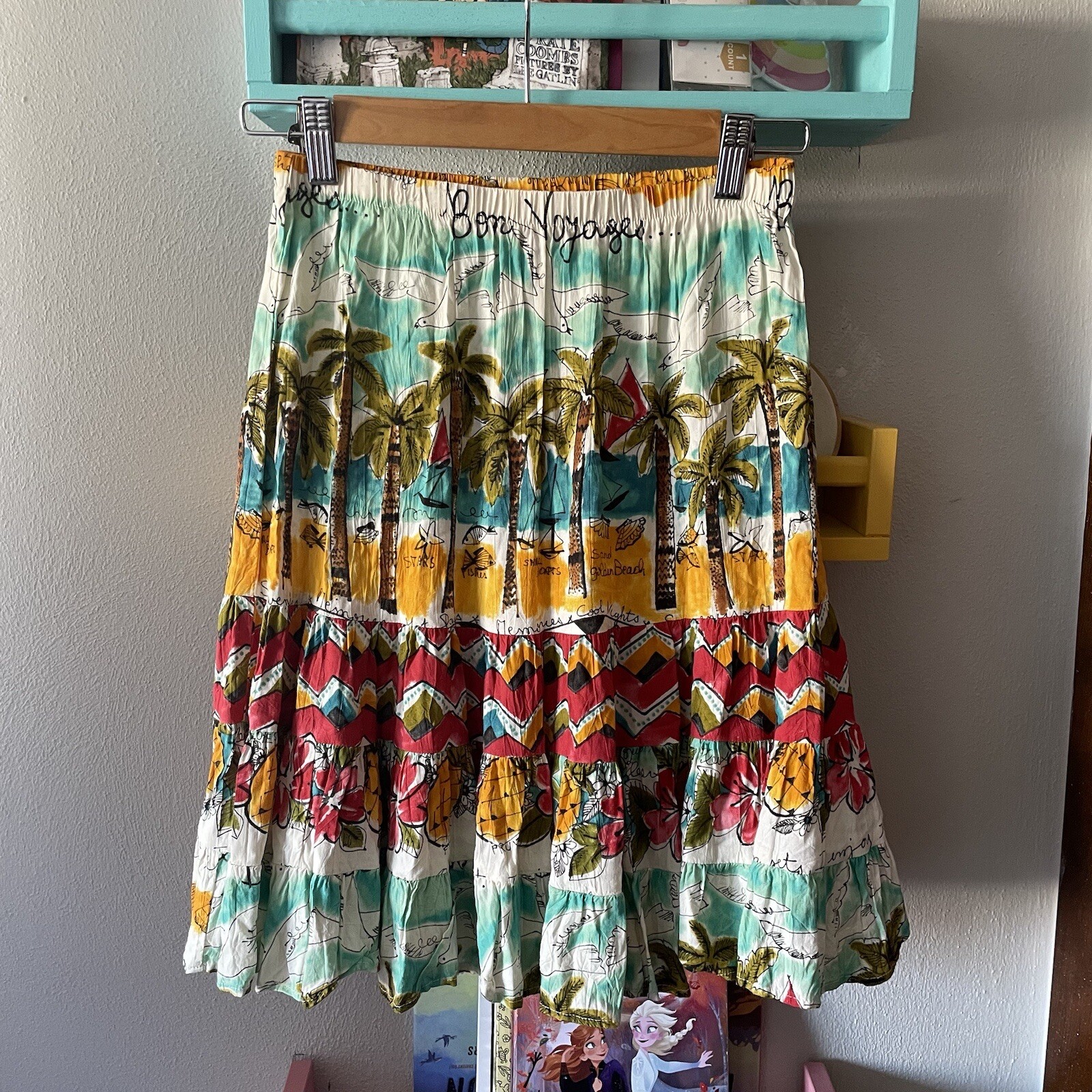 Jams world hattie ruffle tropical island skirt Size Small | eBay