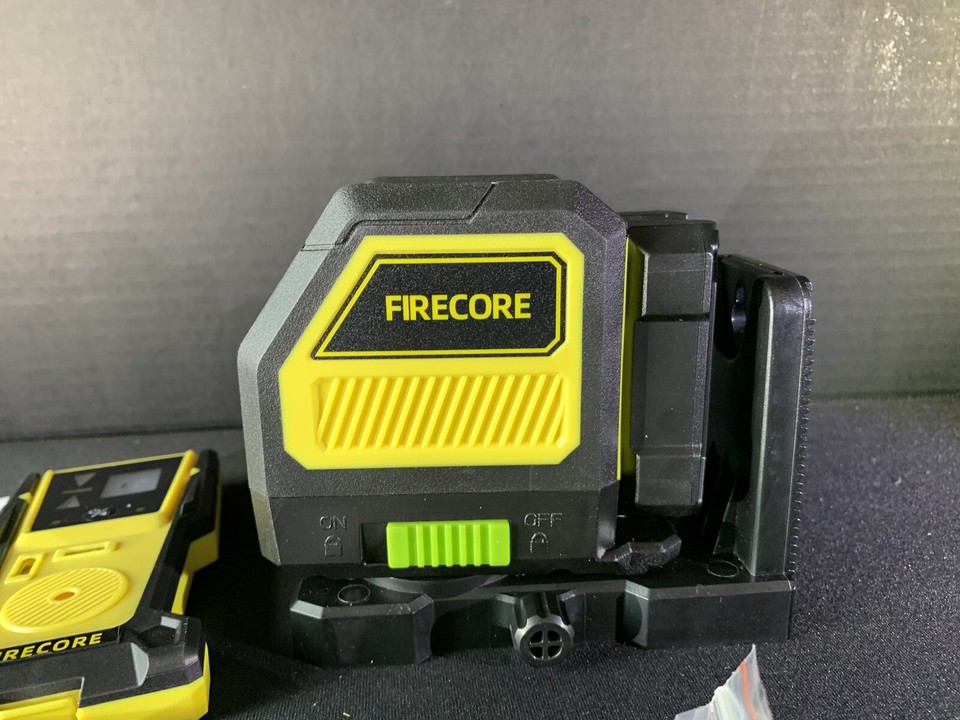 Firecore Professional Green Cross Line Laser, 130ft With Receiver Self ...