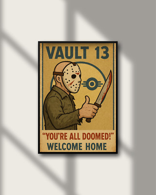 Jason in Fallout Vault 13 Art Poster Prints | 11x17 13x19 | eBay