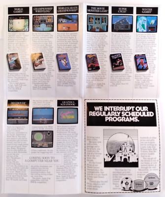 EPYK Brochure Commodore 64 128 Game Destroyer World Games Championship ...