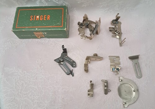 Lot of 9 VINTAGE SINGER SEWING MACHINE ATTACHMENTS 120598, 35931 ...