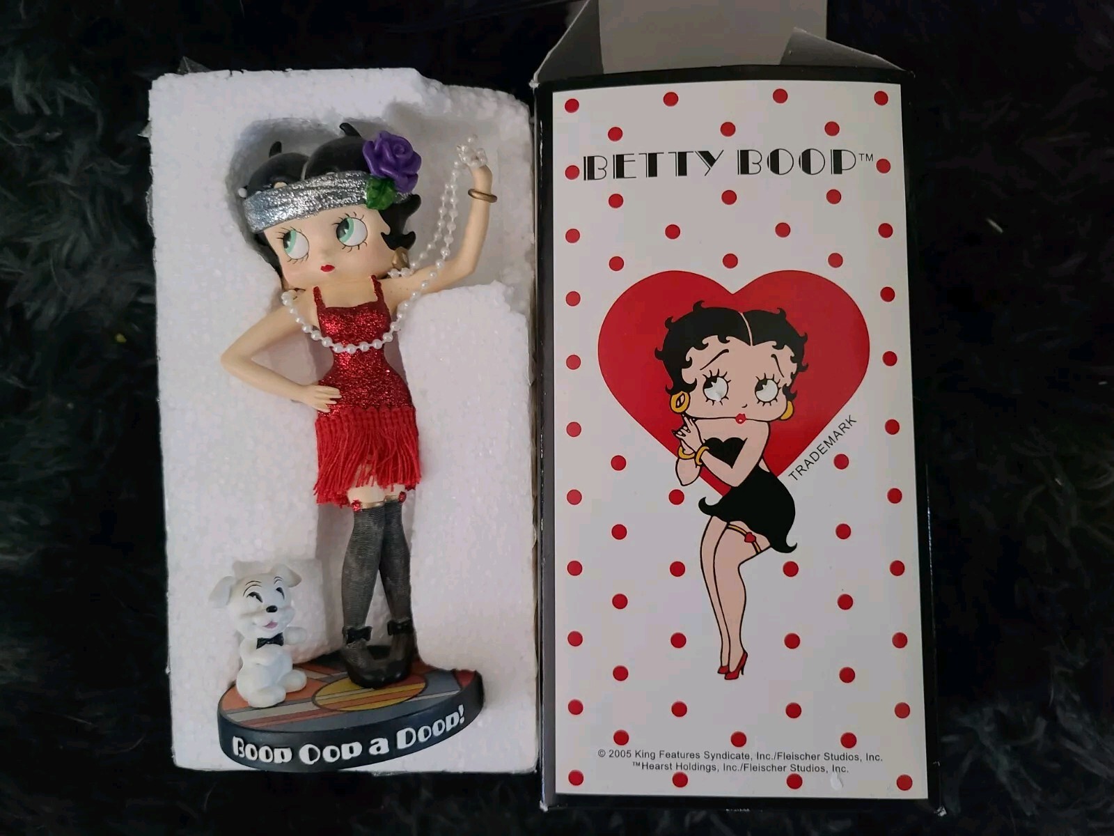 Betty Boop Red Flapper Dress Figurine | eBay