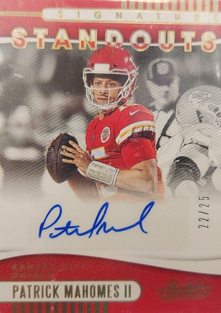 2019 Panini Absolute - Signature Standouts #SS-25 Patrick Mahomes II ...