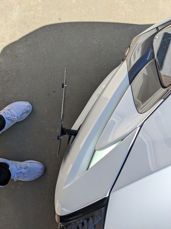 2018-2025 Lexus LC500 Front Bumper Tow Hook License Plate Mount Bracket ...