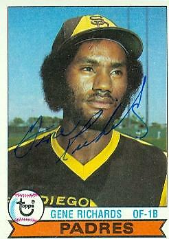 Gene Richards autographed Baseball Card (San Diego Padres) 1979 Topps ...