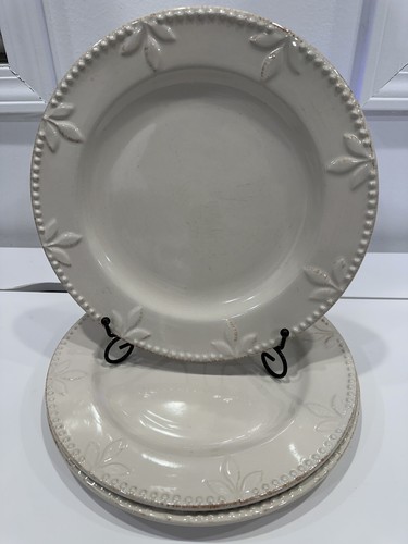 3 SORRENTO DESIGNS SIGNATURE DEBBY SEGURA IVORY DINNER PLATES EXC | eBay