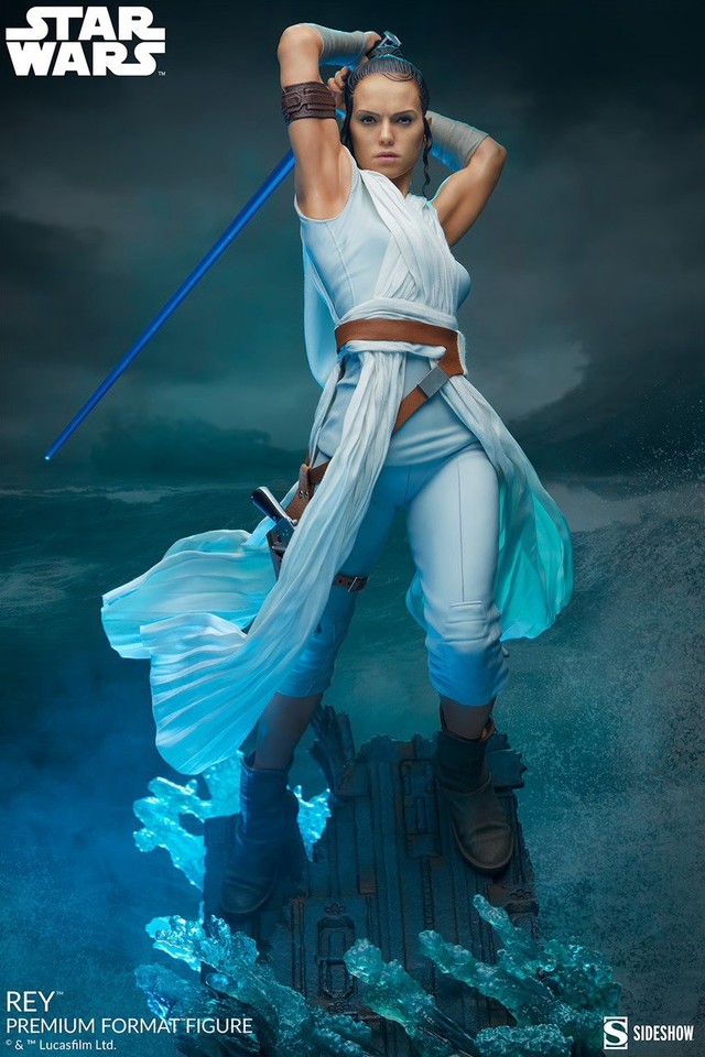 SIDESHOW REY SKYWALKER PREMIUM FORMAT EXCLUSIVE STAR WARS STATUE FIGURE ...