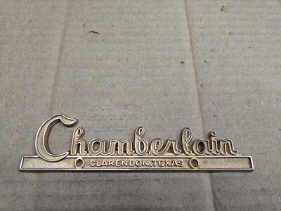 Chamberlain Motor Co Clarendon Texas TX Metal Car Dealership Dealer ...