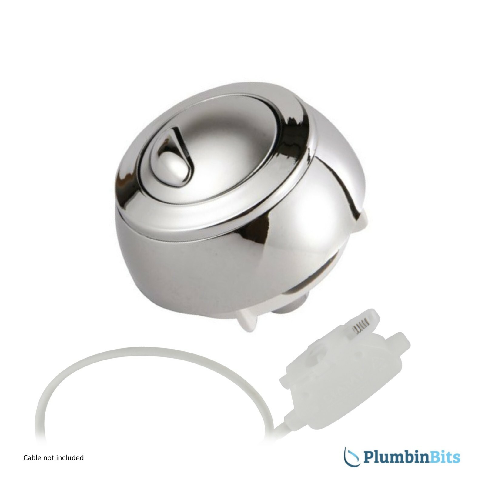 Siamp Optima 50 Cable Operated Dual Flush Cistern Push Button in Chrome ...