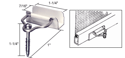 CRL WSC202W-XCP100 CRL White Slip-On Bail Latch with Screw - Bulk ...