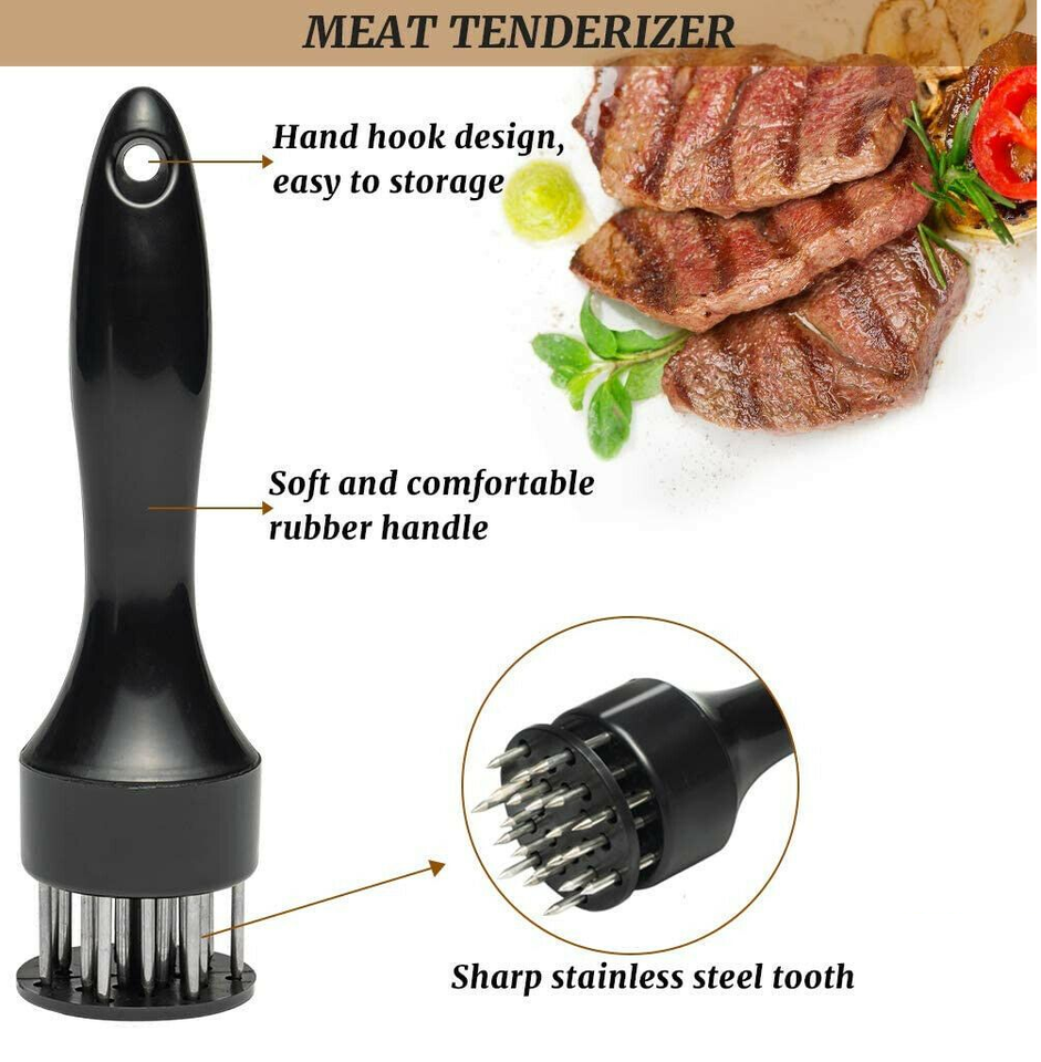 Meat Tenderizer Tool 21Needles Stainless Steel for Tenderizing Kitchen ...