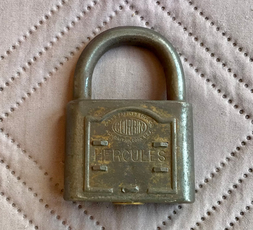 Vintage Antique Corbin Hercules Padlock No Key | eBay