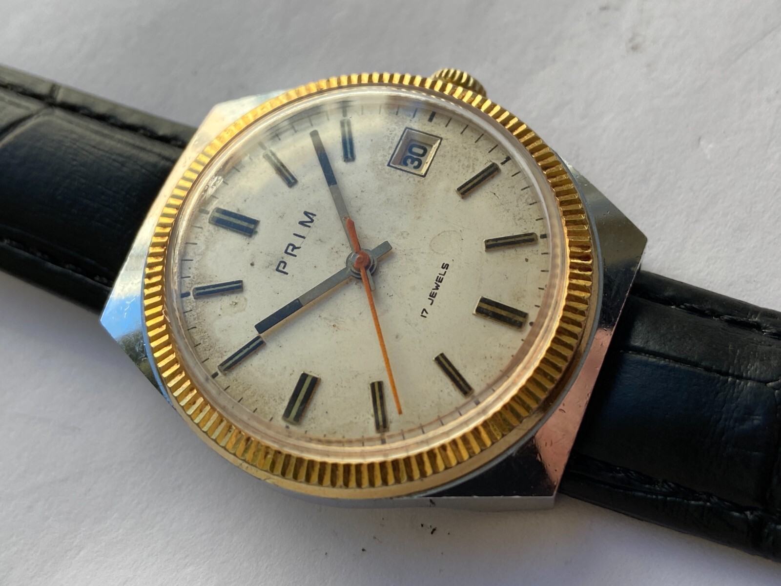 Prim 17 Jewels Vintage Rare Wrist Watch Mechanical Czechoslovakia Day ...