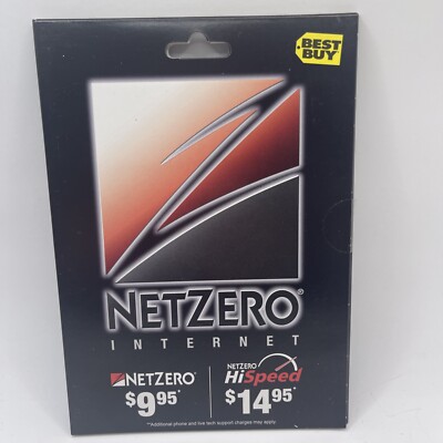 Netzero Net Zero Internet Disc Sealed VTG promotional | eBay
