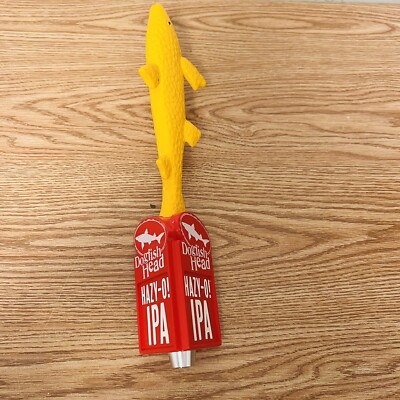 Dogfish Head Gold Shark Beer Tap Handle Hazy O IPA Keg Draft Yellow ...