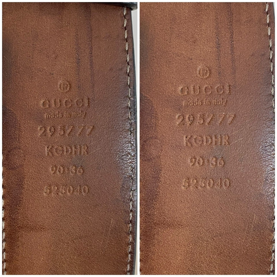 Authentic Gucci Black/Gray GG Supreme Monogram Interlocking G Buckle ...