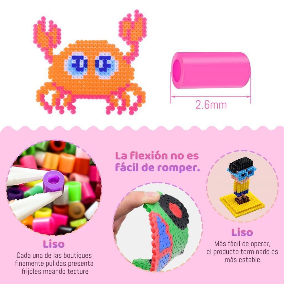 Hama Beads Handmade Craft Christmas Gift 20 Colors Fuse Beads Kit for ...