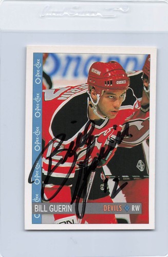 1992/93 O-Pee-Chee #308 Bill Guerin Devils Signed Auto *J7323 | eBay