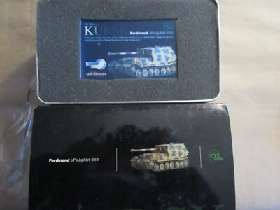 1/72 CYBER HOBBY/DRAGON ARMOR FERDINAND KURSK #60094 METAL CASE, CARD ...