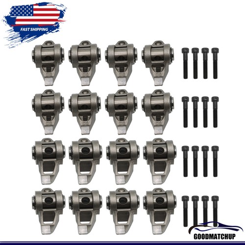 For LS3 L92 6.0L 6.2L 1.7 Ratio Rocker Arms Set with Trunion Kit ...