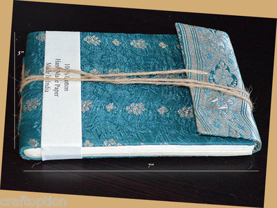 Brocade Cover Journal Diary with Embedded Petals Hand Made Paper From ...