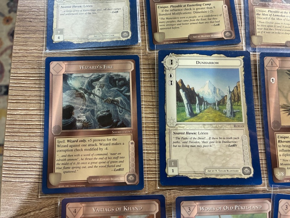 Middle earth Card Game Lot Meccg Lotr Hobbit Tcg Unlimited Rares ...