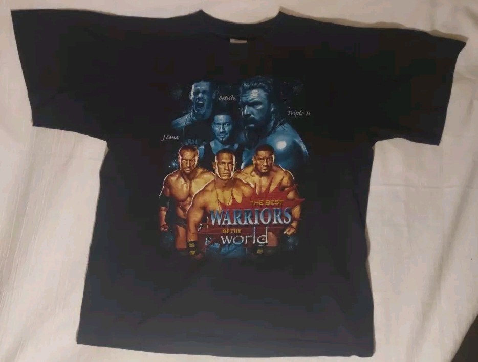 Vintage 2000s WWE Wrestling Mexican Bootleg T Shirt J… - Gem