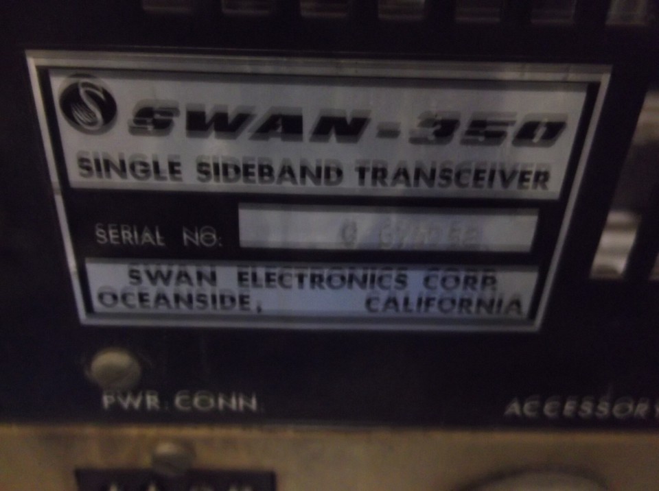 SWAN 350 SINGLE SIDEBAND TRANSCEIVER HAM RADIO NO POWER SUPPLY (SS5) | eBay