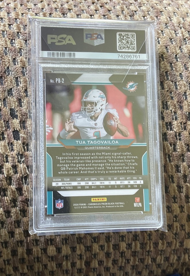 2020 Panini Chronicles Tua Tagovailoa Prizm Black #PB2 PSA 10 | eBay