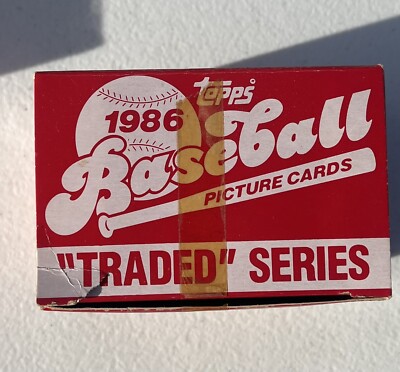 1986 TOPPS TRADED Baseball Factory Set | eBay