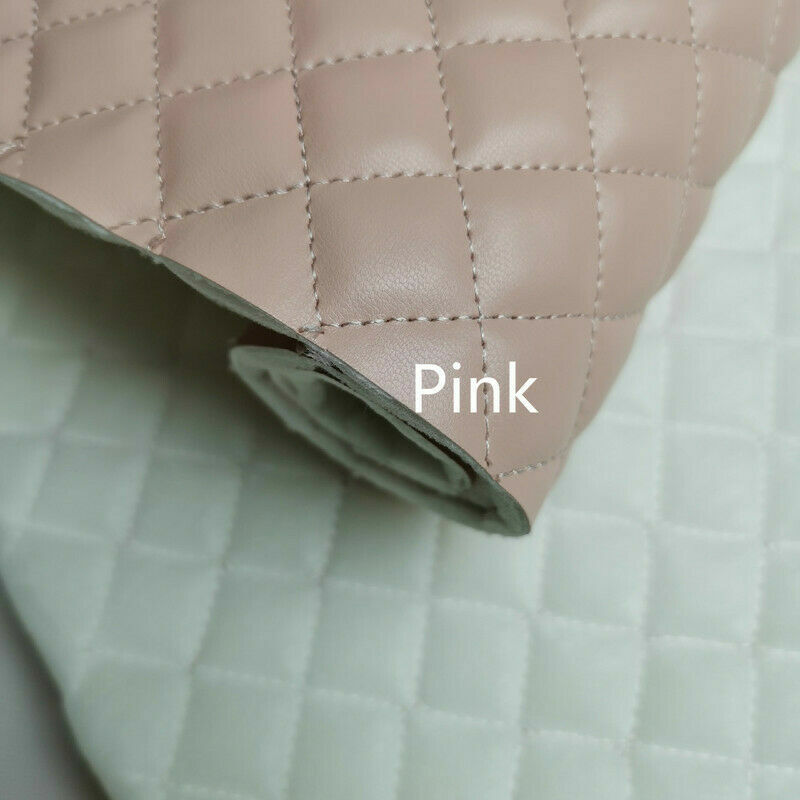 Luxury Quilted PU Leather Car Upholstery Fabric Diamond Argyle Sewing ...