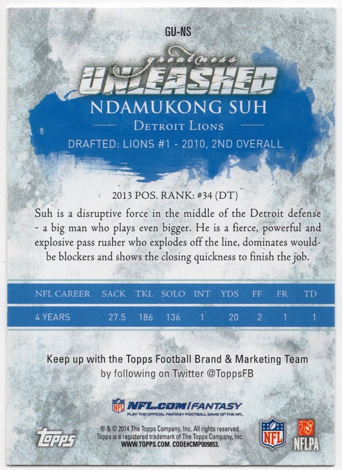 002 Single Insert SP Parallel Special Set & Serial Numbered NFL Trading ...