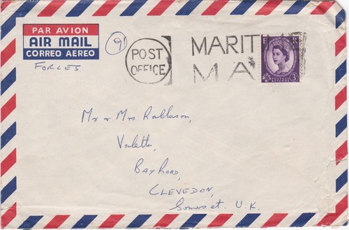 paquebot cover sent from HMS Ajax to Clevedon, Somerset | eBay