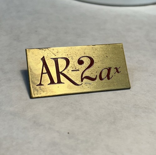 AR 2ax Speaker Badge Original Part Threads Intact | eBay