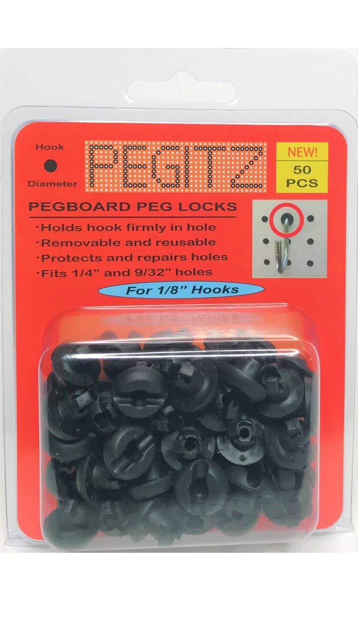 Pegitz Pegboard Peg Locks 50PCS 1/8 inch Black | eBay