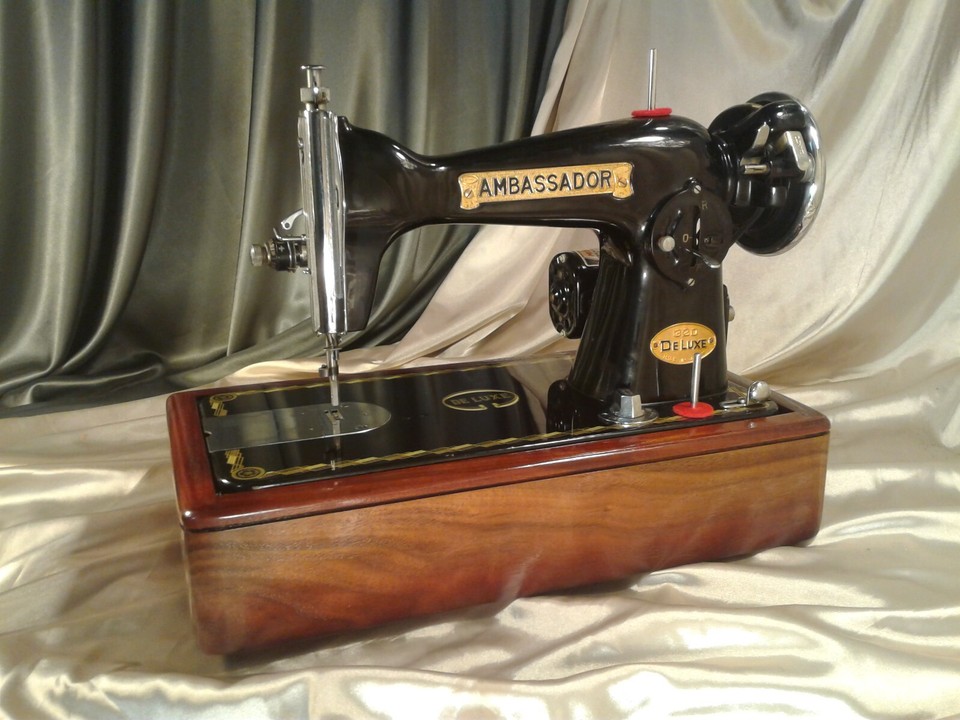 VINTAGE SINGER SEWING MACHINE WOOD BASE | eBay